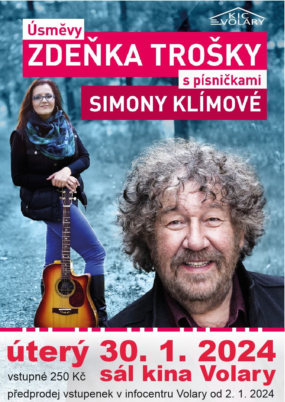 Úsměvy Zdeňka Trošky s písničkami Simony Klímové | KIC Volary